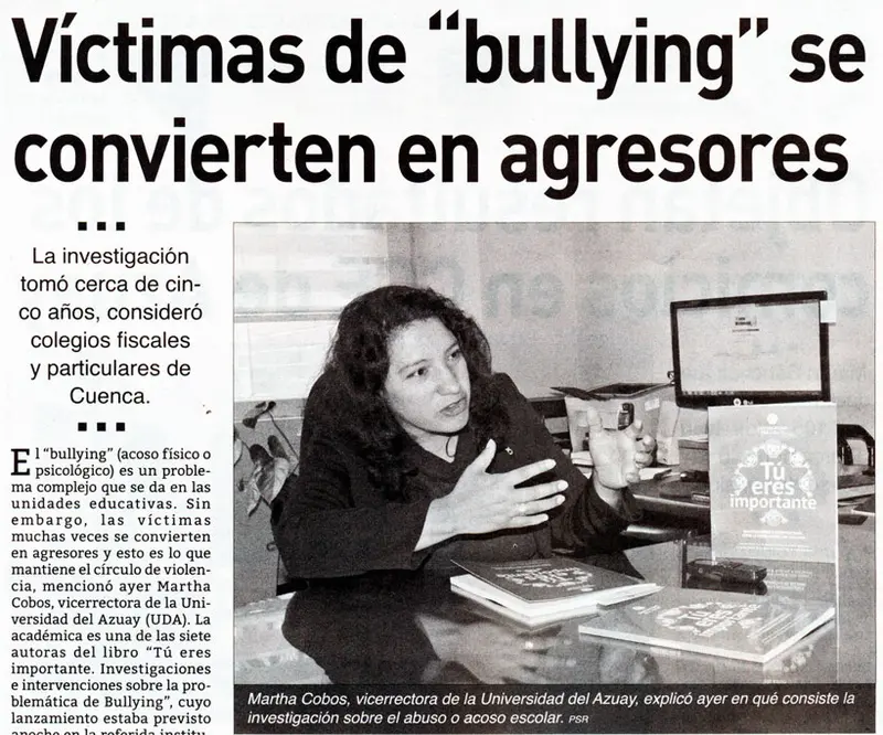 Victims of "bullying" become aggressors | Press