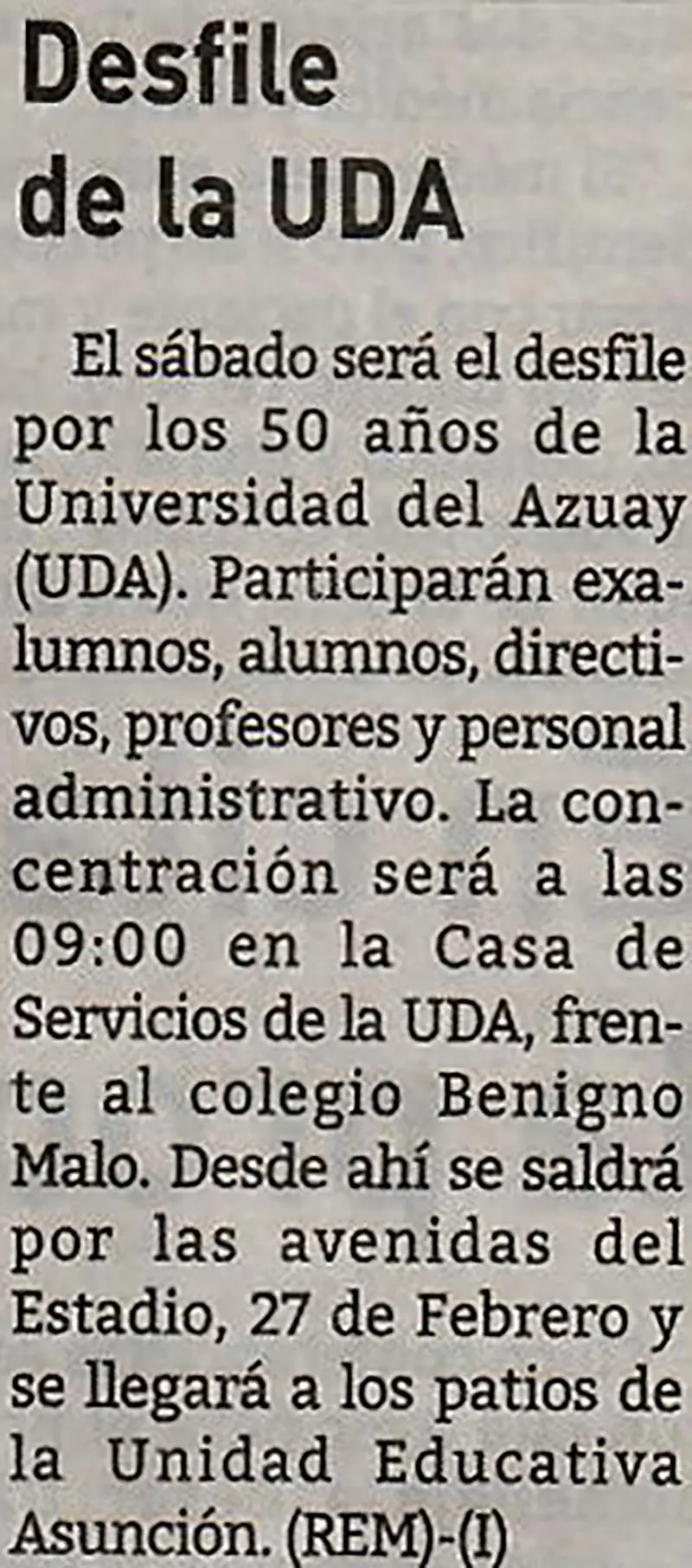 Parade of the UDA | Press